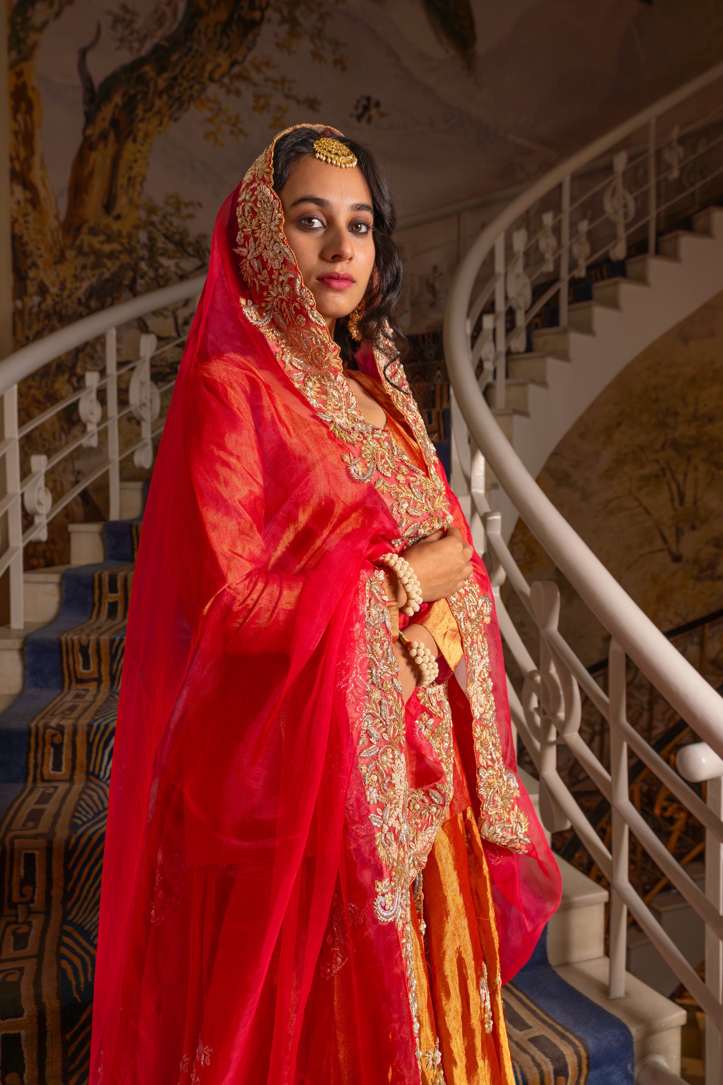 Surkh Lal Surkhaab Lehenga – Atelier Shikaarbagh