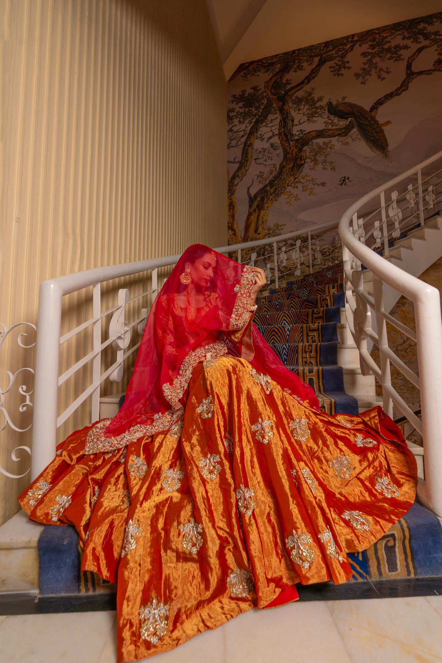 Surkh Lal Surkhaab Lehenga – Atelier Shikaarbagh