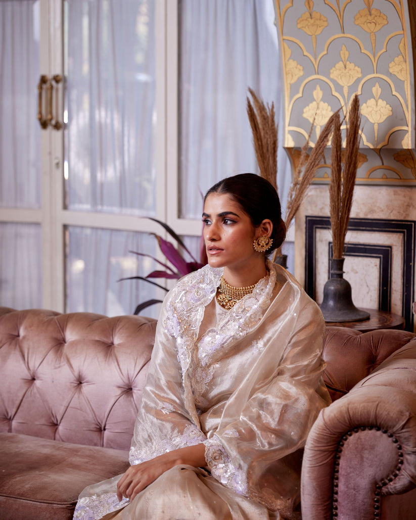 Anmol Tissue Maya Saree – Atelier Shikaarbagh